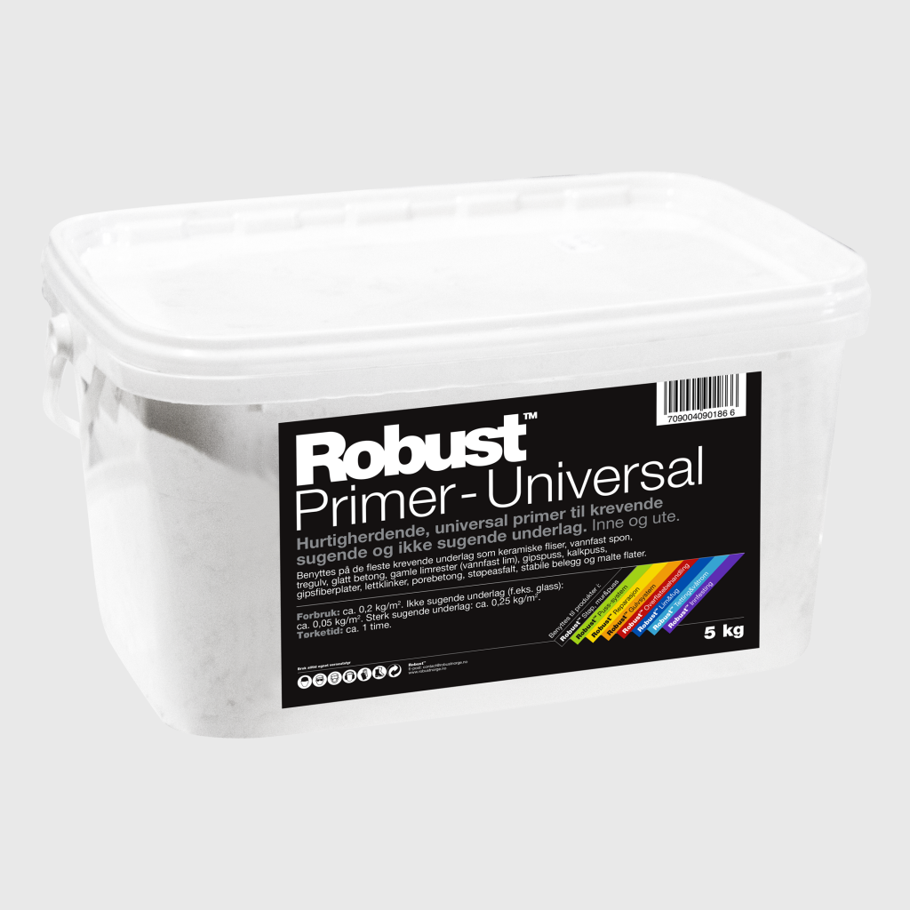 Robust Primer-Universal - Robust Byggprodukter. Norskprodusert kvalitetsmørtel.